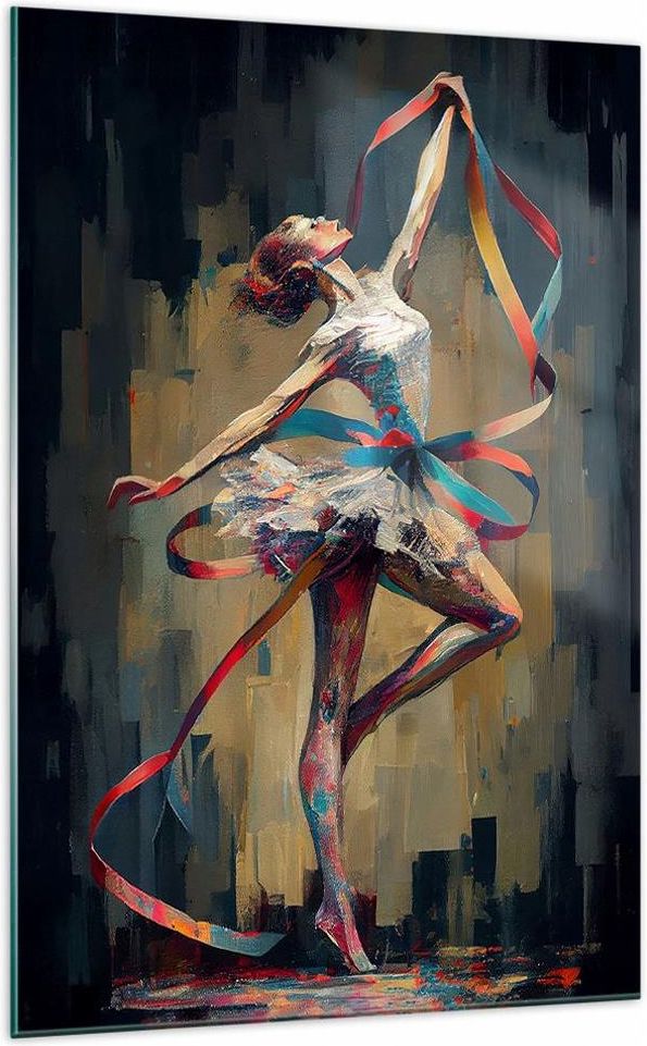 Arttor Foto obraz szklany 70x100 Baletnica Salon Sypialnia Szkło na ...