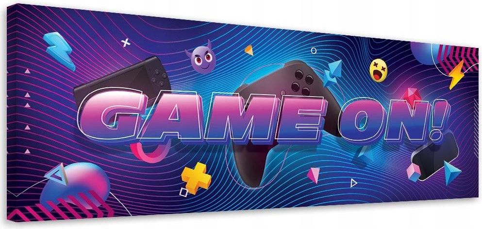 Feeby Obraz na płótnie, dla gracza abstrakcja 90x30 (5905726248833 ...