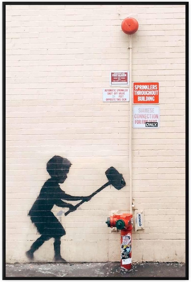 Plakaty 40x60 Banksy Hydrant Graffiti (H6991Z_PL1F_40X60CM) - Opinie i ...