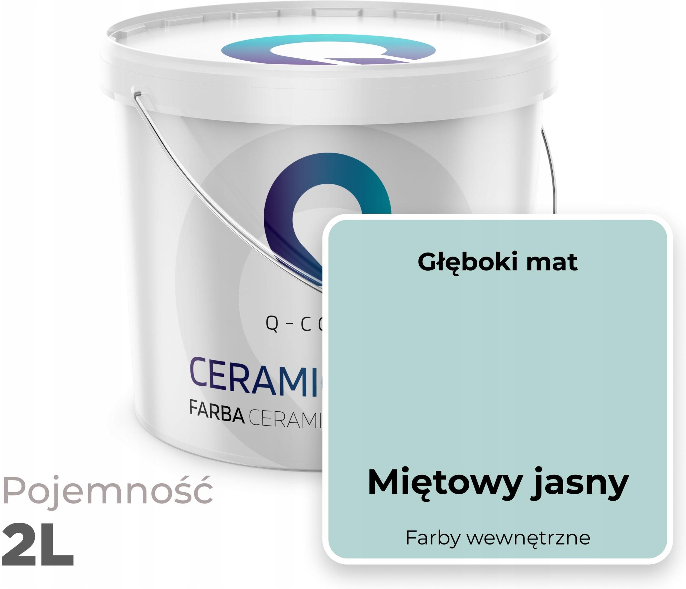 Farba Q-Cover Farba Ceramiczna Miętowy Jasny Jasna Miętowa Głęboki Mat ...
