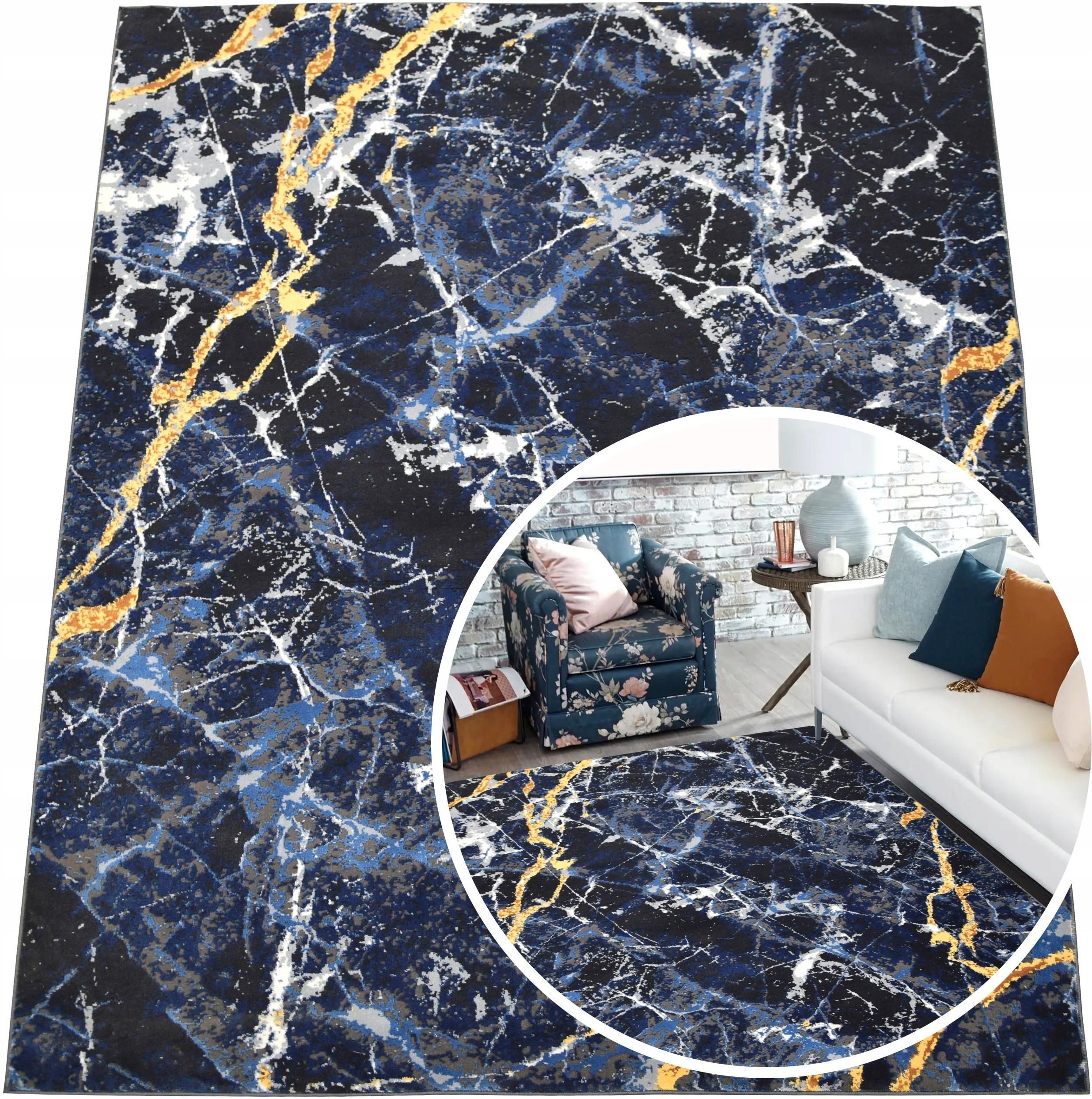 Dywan Marmur Granatowy Dywany Do Salonu 160x230 - Opinie i atrakcyjne ...