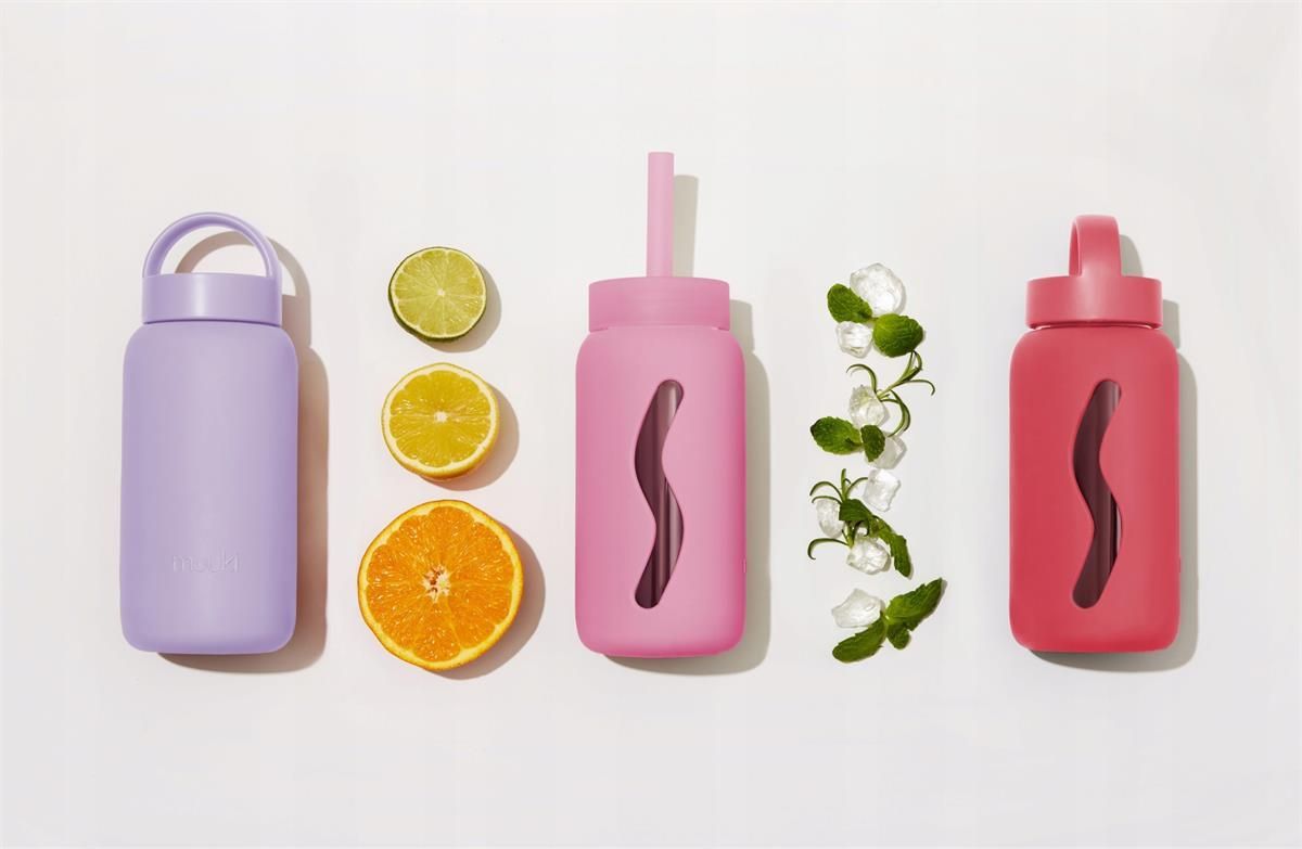 Muuki Mini Butelka Szklana Na Wodę Pastel Lilac 500Ml - Ceny i opinie ...