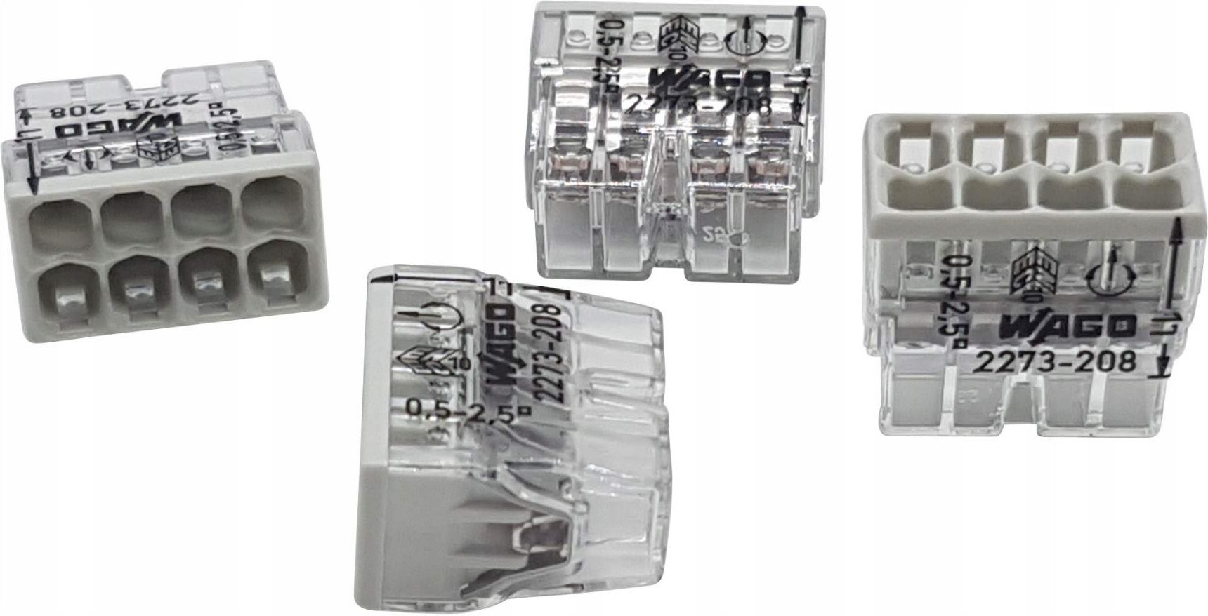 Szybkozłączka WAGO 2273-208 Drut 8 x 0,5 - 2,5mm² 4szt. - Opinie i ceny ...