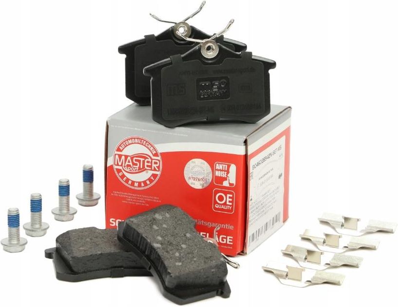 Klocki hamulcowe Master-Sport Germany Tarcze Klocki Tył Audi A4 B6 B7 ...