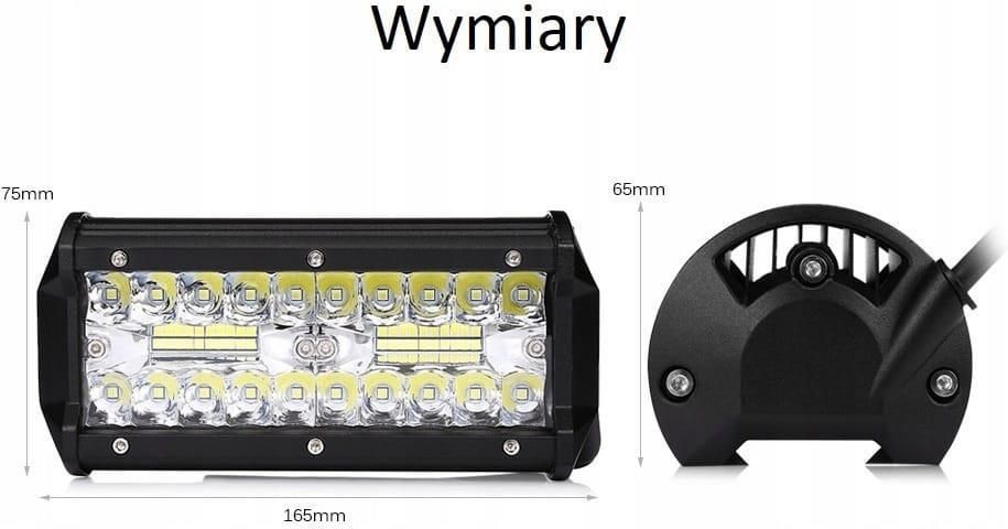 Halogen Gmp Panel 40 Diod Lampa Led Halogen 120W 12V 4000 Lm 6500K Ip67 ...