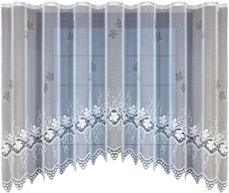 Biała Żakardowa Firanka Z Taśmą 222571 160X400Cm - Opinie i atrakcyjne ...