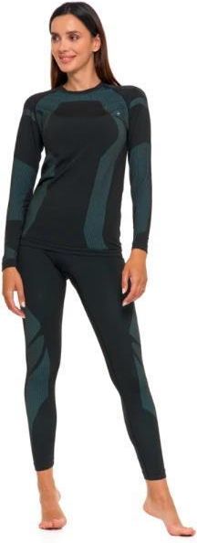 Damski Komplet Bielizny Termoaktywnej - Rozmiar M - Kolor Czarno ...
