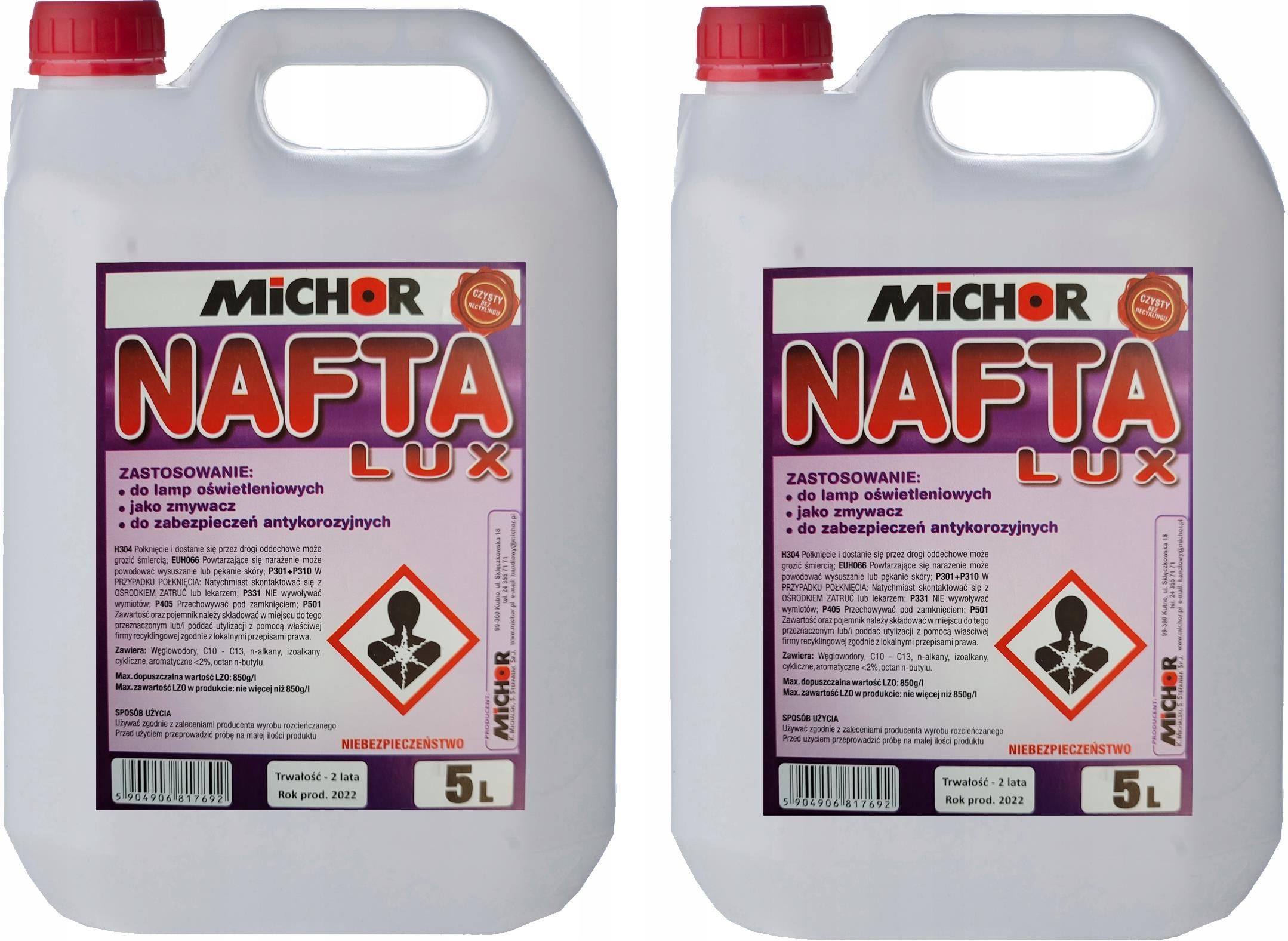 Michor Nafta Oświetleniowa Uniwersalna Antykorozyjna 10L - Opinie i ...