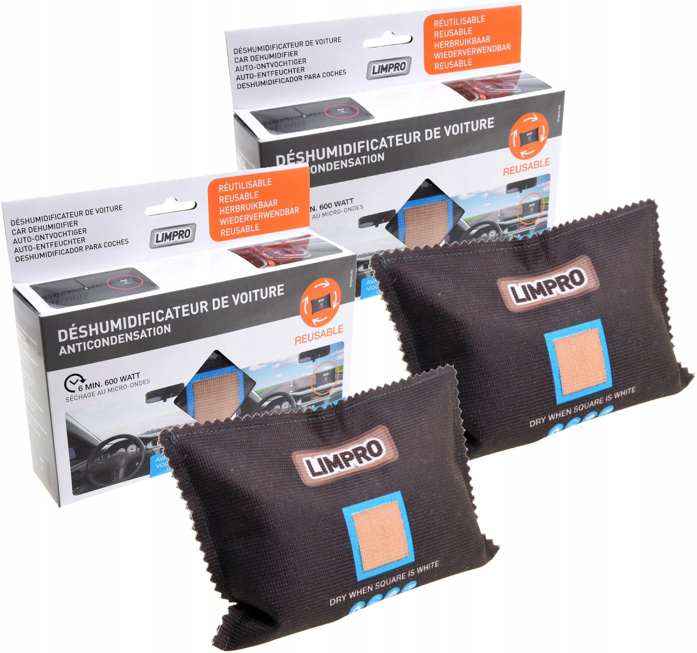 Limpro 2szt. Pochłaniacz Wilgoci Do Auta Odnawialny 400G - Opinie i ceny na Ceneo.pl