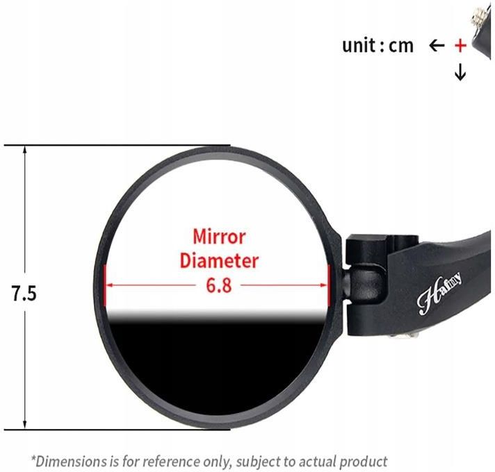 Lusterko Wsteczne Rowerowe Profesjonalne 6,8Cm - Ceny i opinie - Ceneo.pl