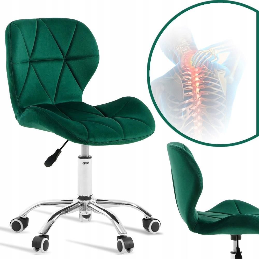 Stazer Fotel Krzesło Obrotowe Biurowe Welurowe Poduszka Do Pracy Biura ...