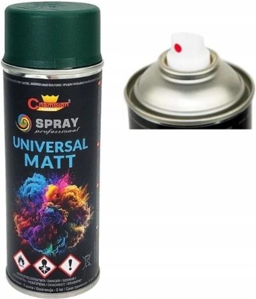 Farba Champion Color Champion Spray Uniwersalny Zielony Mech Mat ...
