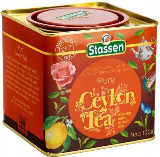 Herbata Stassen Herbata Czarna Pure Ceylon Tea Liściasta Puszka Prezent ...