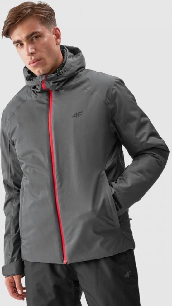 Kurtka Męska 4F Zimowa Z Kapturem Membrana NeoDry 5000 Szara - Ceny i ...