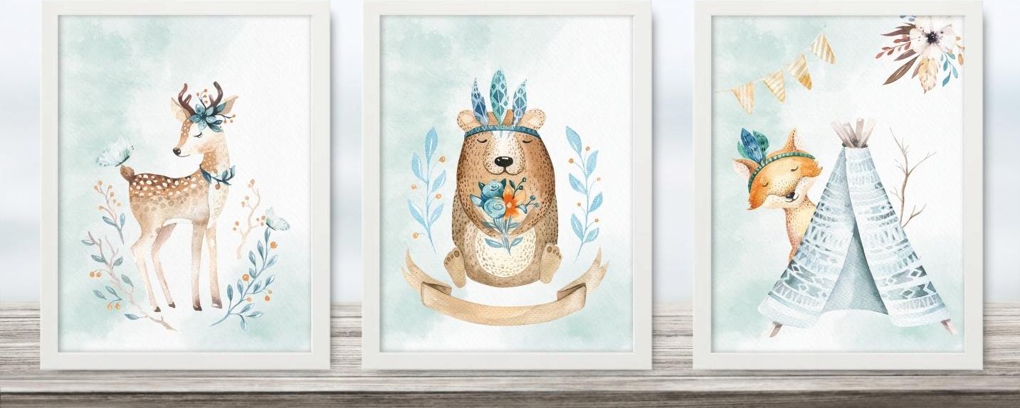 Zestaw 3 Obrazki 24X33 Boho Ramki Ikea #337 - Opinie i atrakcyjne ceny ...