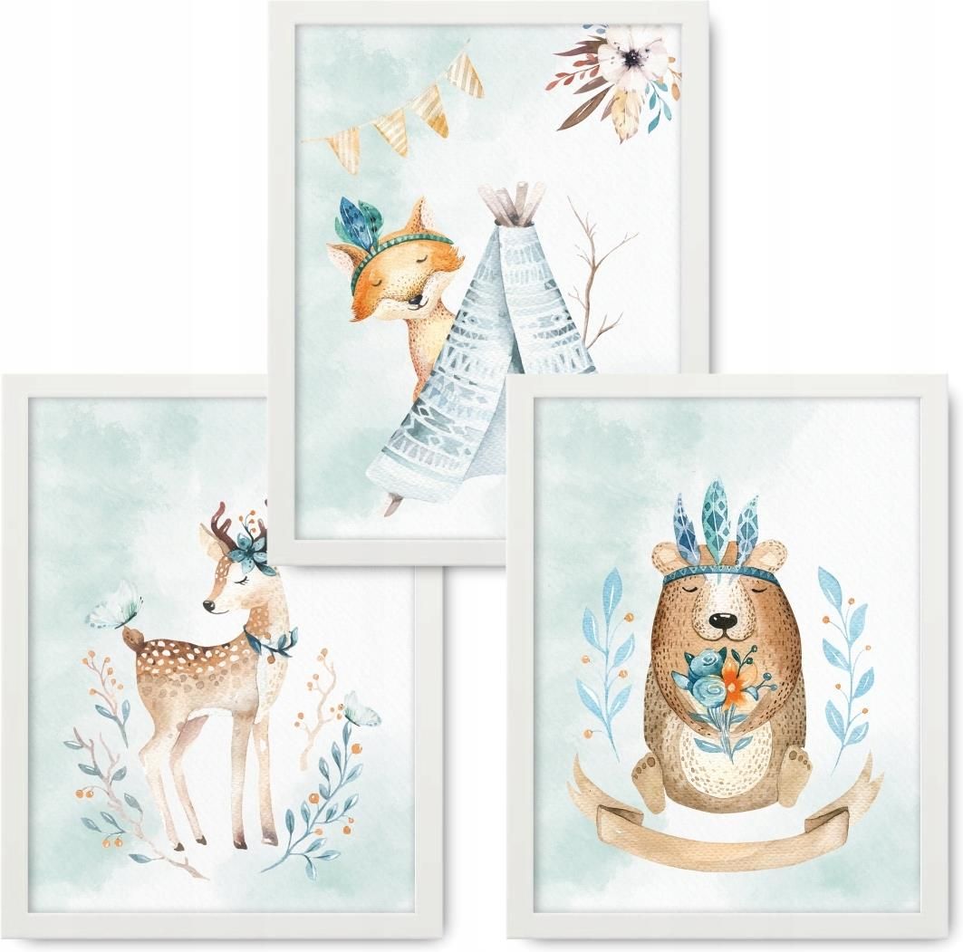 Zestaw 3 Obrazki 24X33 Boho Ramki Ikea #337 - Opinie i atrakcyjne ceny ...