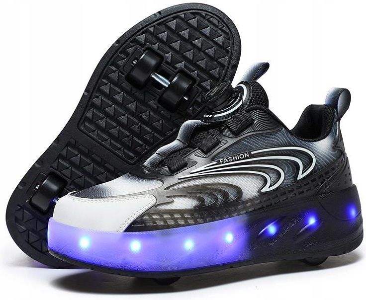 Butorolki Buty Z Rolkami Rolki Wrotki Czane Led Bez Sznurowania - Ceny ...