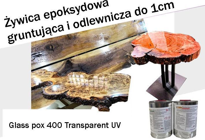 Zaprawa Glass pox 400 Transparent UV żywica epoksydowa bezbarwna ...