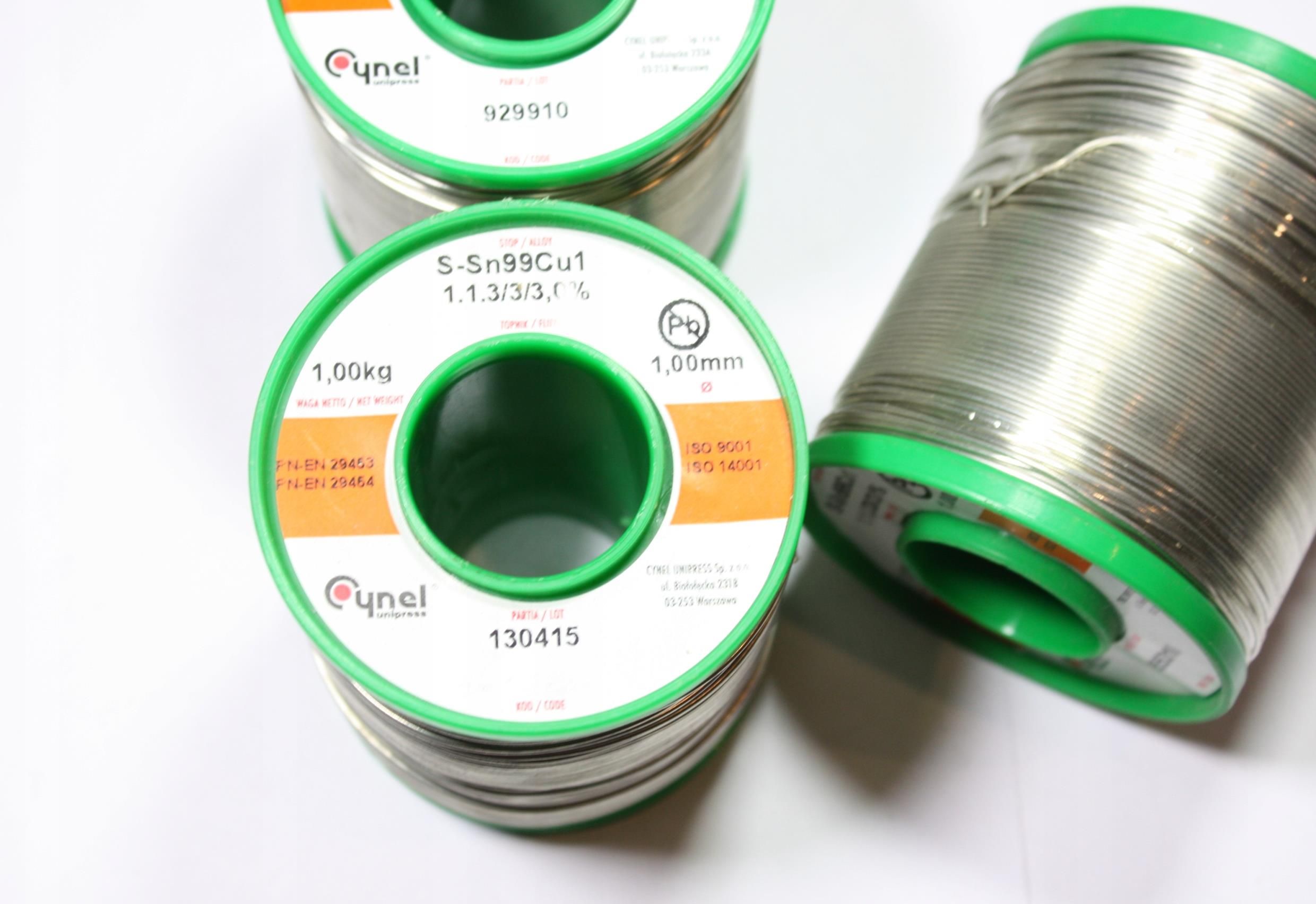 Cynel Cyna Bezołowiowa S-Sn99Cu1 1Kg 1Mm - Opinie i ceny na Ceneo.pl