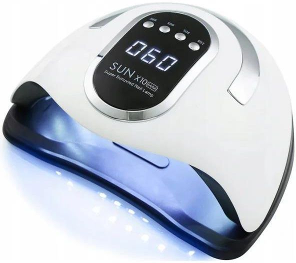 Mocna Lampa Do Paznokci Hybryd Żeli UV LED Sun x10 Max LCD Z Rączką ...