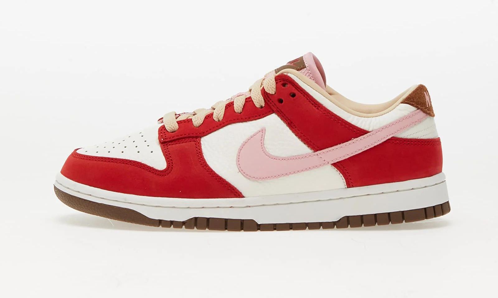 Nike W Dunk Low Premium Sport Red/ Sheen-Sail-Medium Brown - Ceny i ...