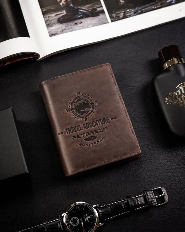 Portfel skórzany Peterson PTN N4-BE-TRAV c. brązowy - Ceny i opinie ...
