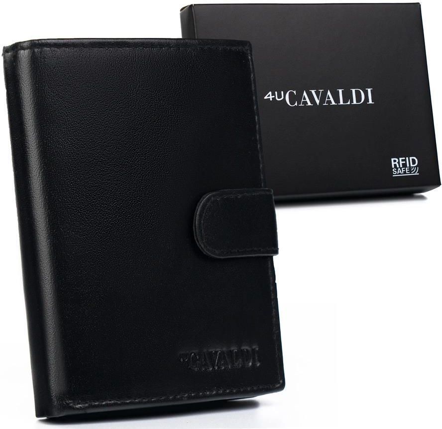 Portfel męski skórzany RFID czarny Cavaldi 0001L-P-BS - Ceny i opinie ...