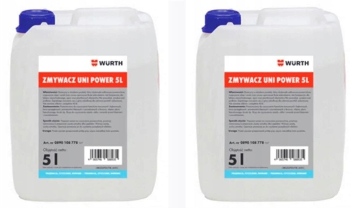Wurth 5L Zmywacz Uniwersalny Power 10L - Opinie i ceny na Ceneo.pl
