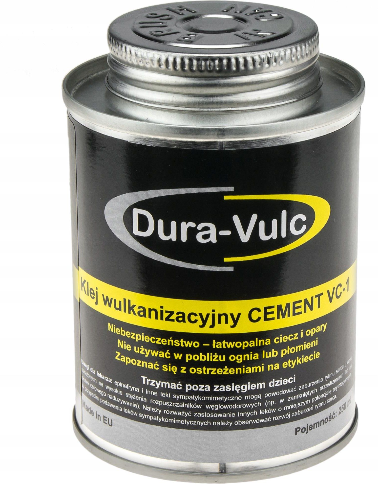 Dura-Vulc Klej Wulkanizacyjny Do Naprawy Opon Cement 250Ml Z Pędzelkiem ...