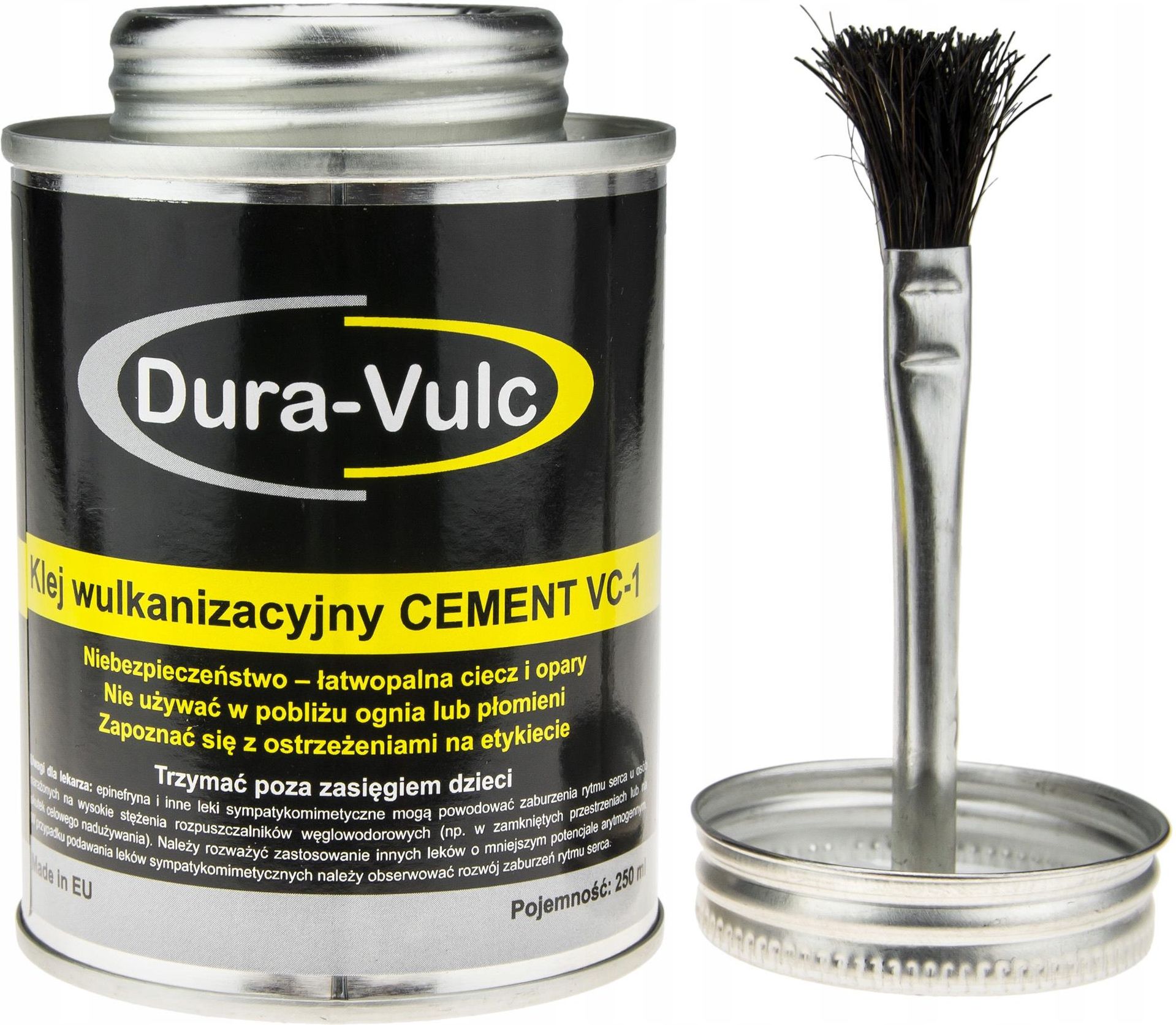 Dura-Vulc Klej Wulkanizacyjny Do Naprawy Opon Cement 250Ml Z Pędzelkiem ...