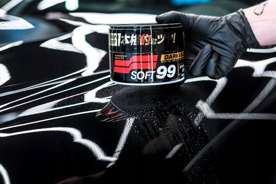 Soft99 Dark Black Wax Wosk Do Czarnego Lakieru Samochodowego Zestaw ...