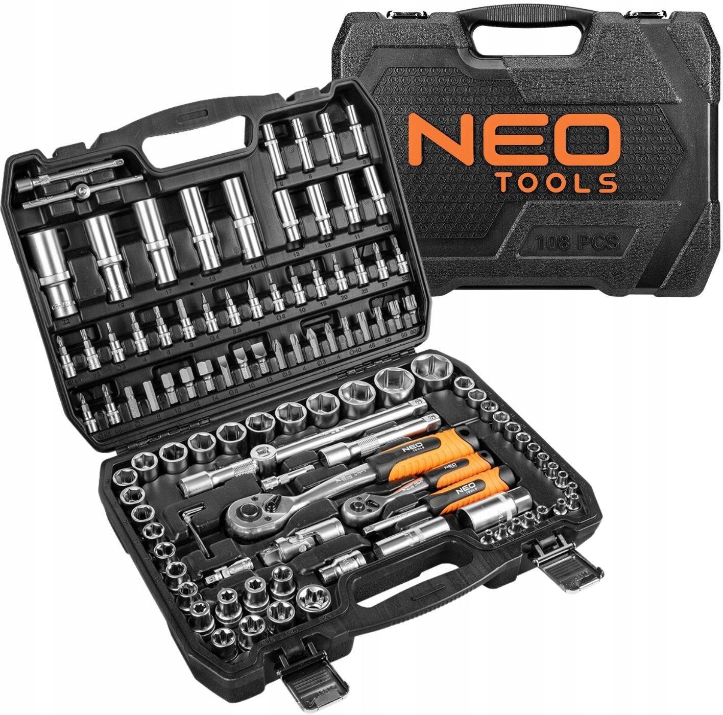 Neo Tools Zestaw Klucze Nasadowe Walizka 1/2 1/4 108szt. - Opinie i ...