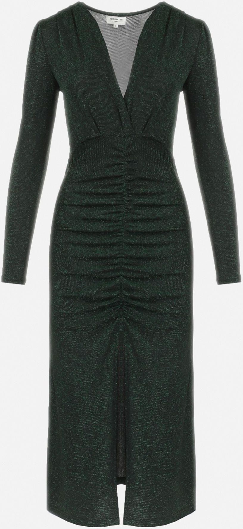 Renee Zielona Sukienka damska L Dopasowane Długi - Ceny i opinie - Ceneo.pl