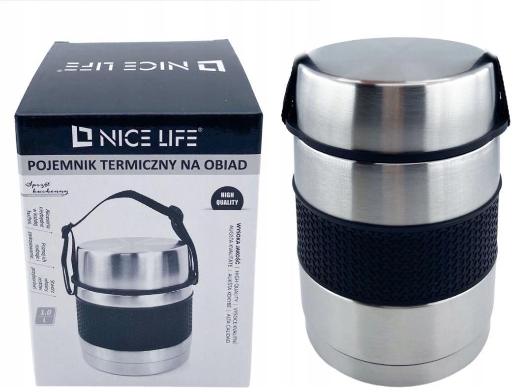 Nice Life Termos Pojemnik Termiczny Na Obiad Ze Stali Nierdzewnej 750Ml - Ceny i opinie - Ceneo.pl