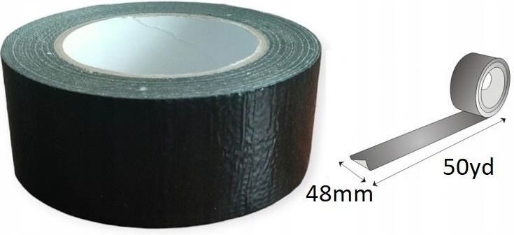 TAŚMA BHP DUCT_TAPE DO ZNAKOWANIA magazyn NAPRAWCZA 48/50 TKANINOWA ...