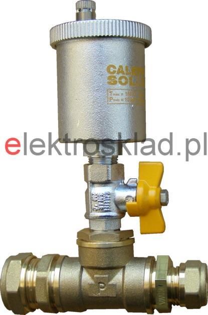 14. Odpowietrznik solarny na trójniku odporny do 180 stC ze złączką ...