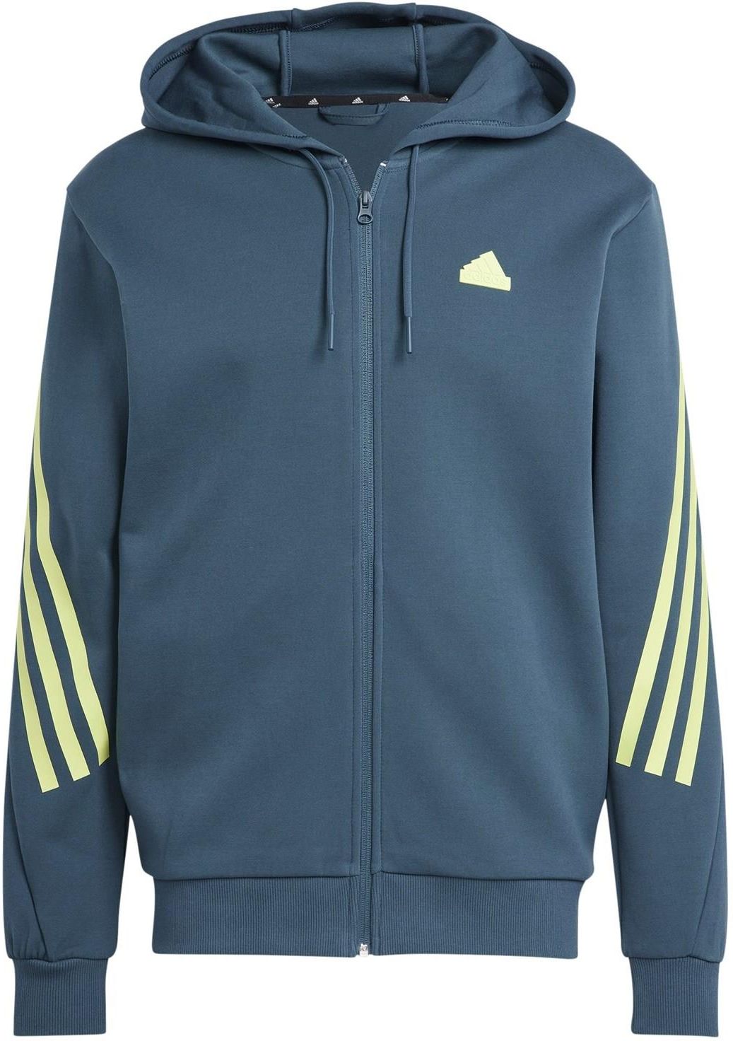 Bluza z kapturem męska adidas FUTURE ICONS 3-STRIPES FZ granatowa ...