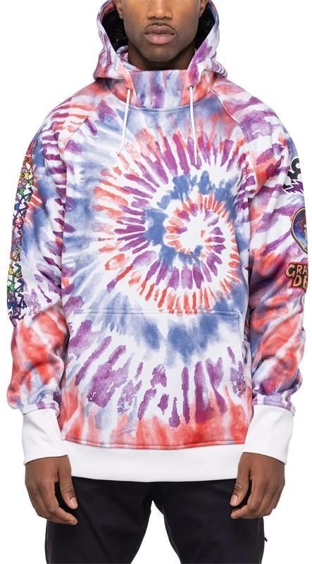 Bluza 686 - Mns Bonded Flc Pullover Hoody Grateful Dead Tie Dye (GDTD ...