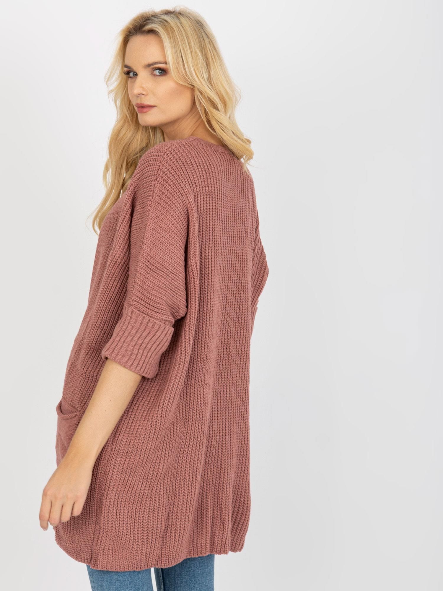 Kobiecy modny Sweter cieplutki Kardigan gładki - Ceny i opinie - Ceneo.pl