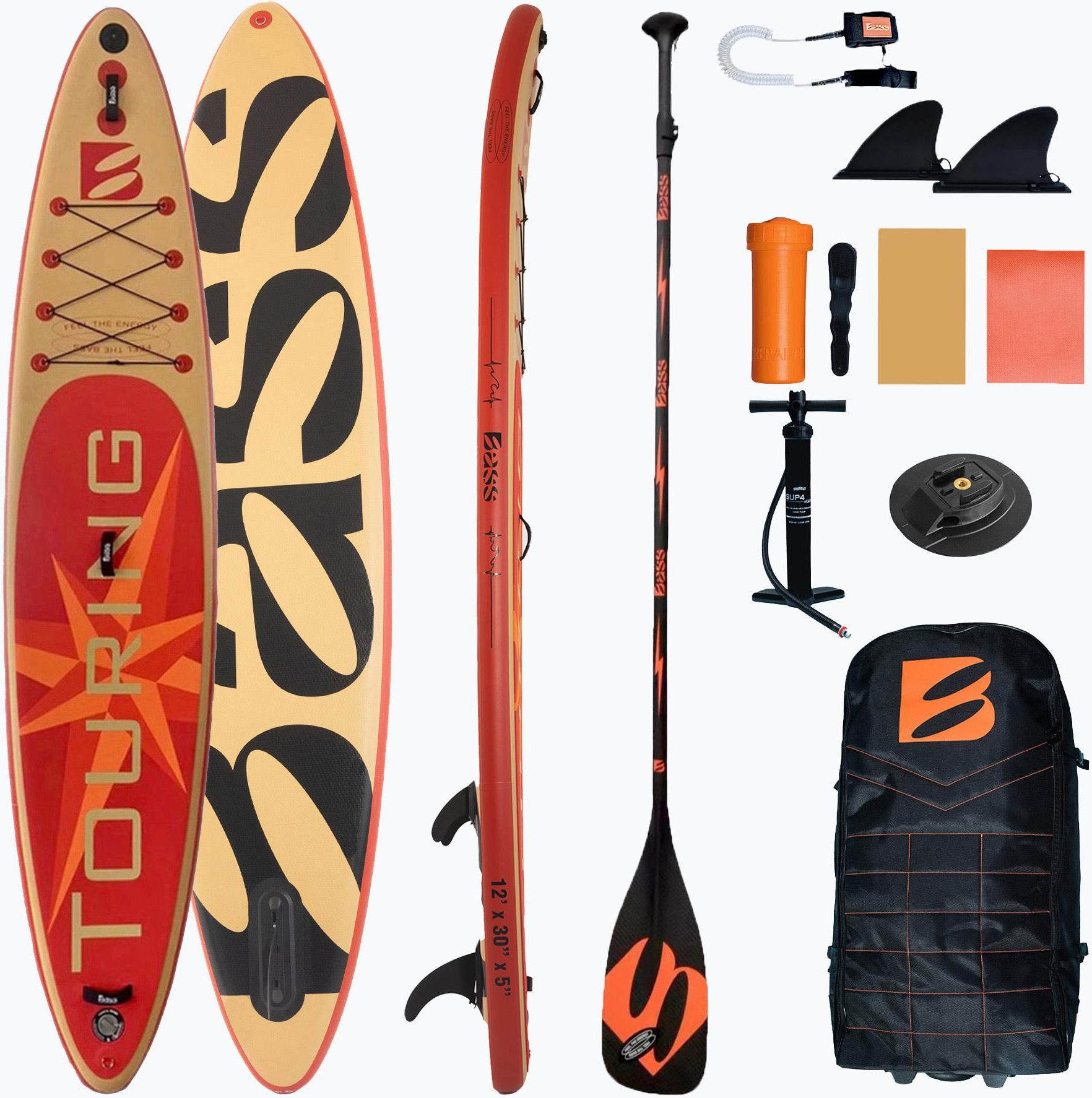 Bass Deska Sup Touring Sr 12'0 Pro + Extreme Pro M Czerwona - Ceny i ...
