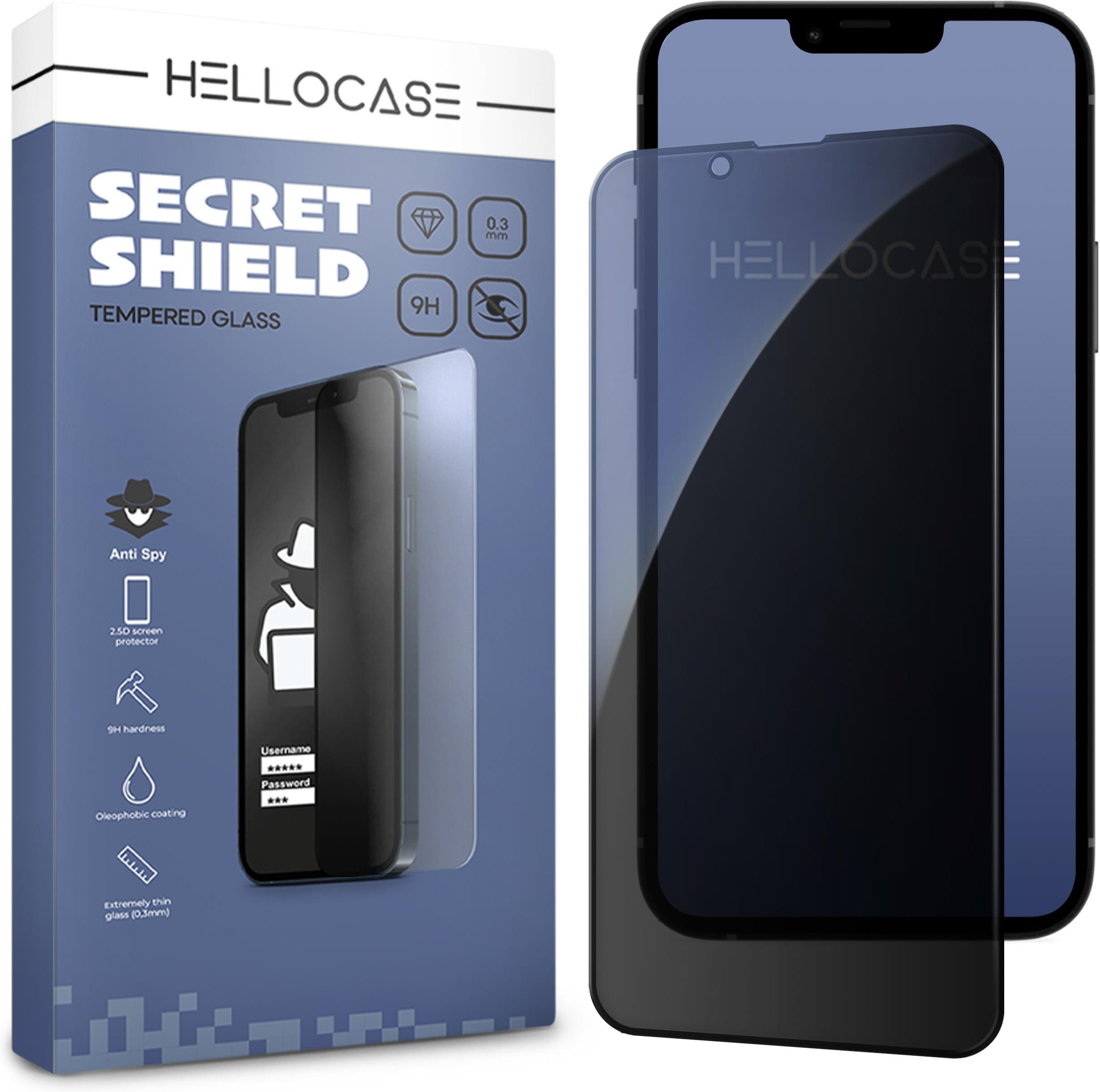 Hello Case Szkło Na Ekran Prywatyzujące Do Apple Iphone 15 Anti ...