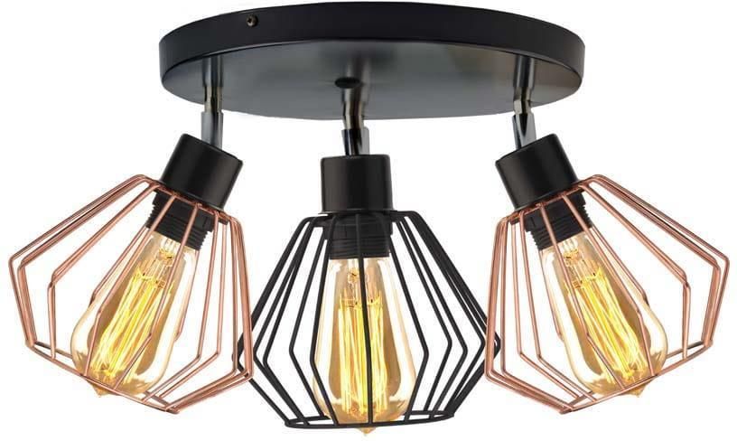 Pannalampa Plafon Sufitowy 3 - Płomienny Regulowany Oksana Loft 400033 ...