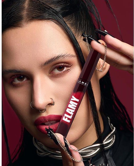Lamel Flamy Hot Volume Mascara Tusz Pogrubiający Odcień №401 8ml ...