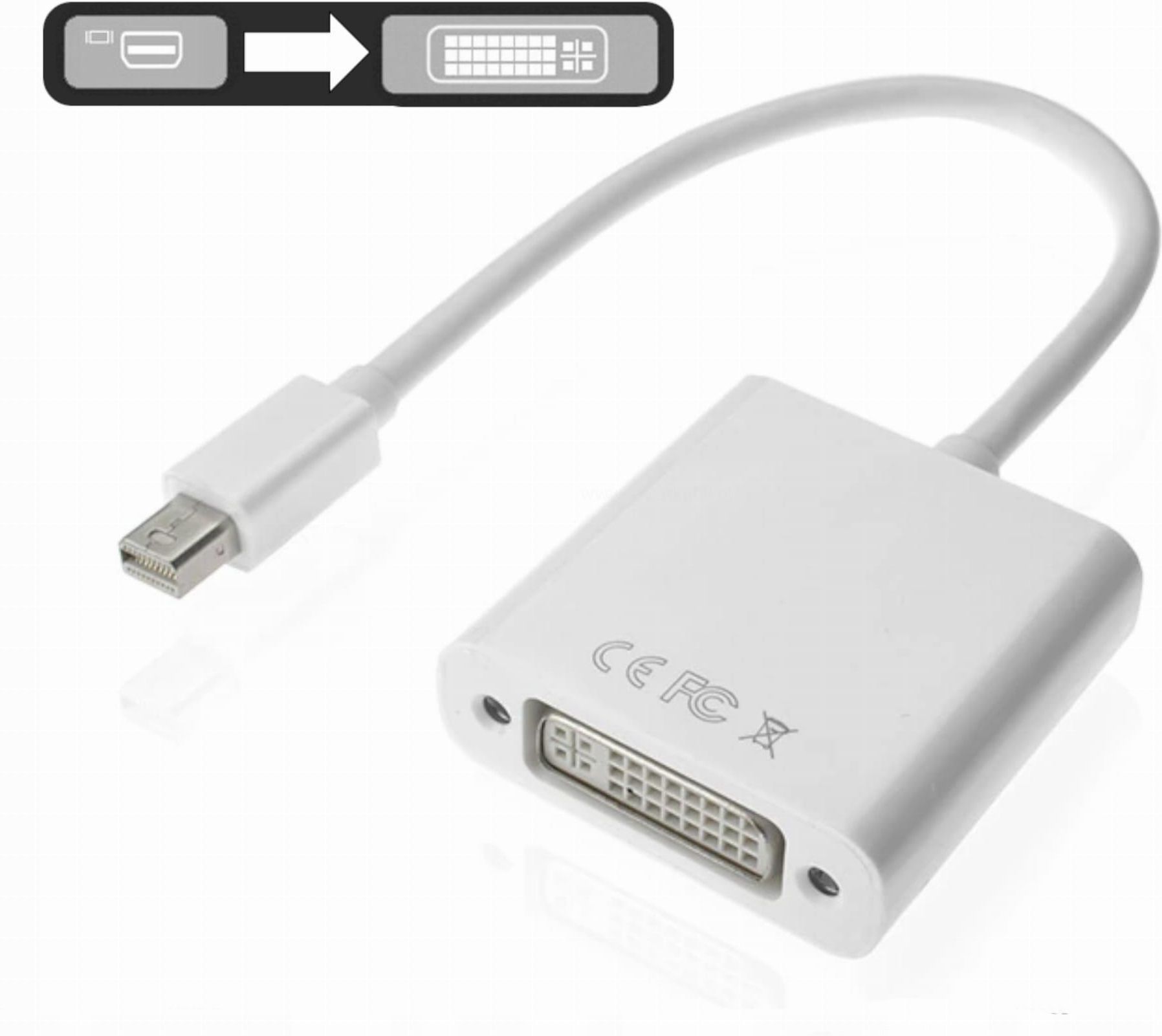 Dell Adapter Minidisplayport Do Dvi Mini Dp Video ...