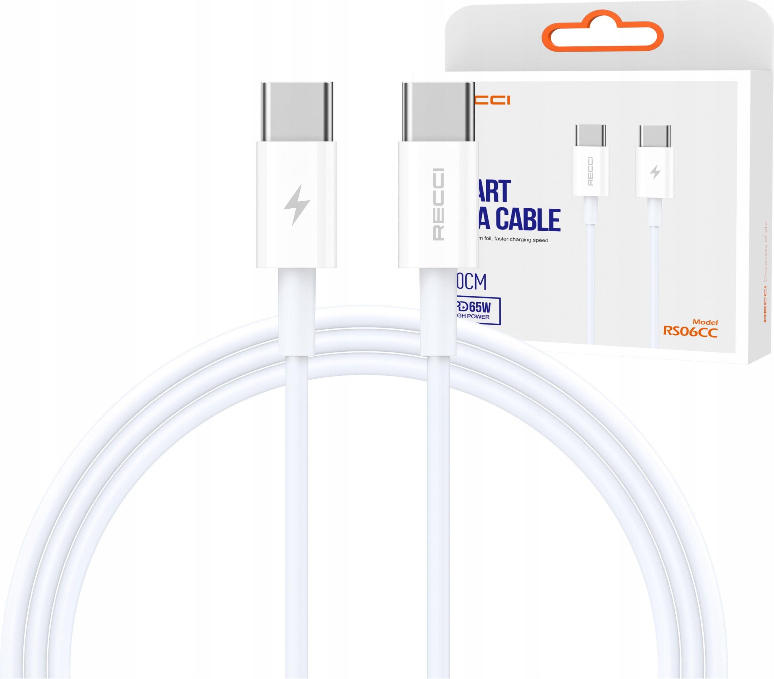 Recci Szybki Mocny Kabel Usb C Typ Przewód Pd 65W - Opinie i ceny na ...