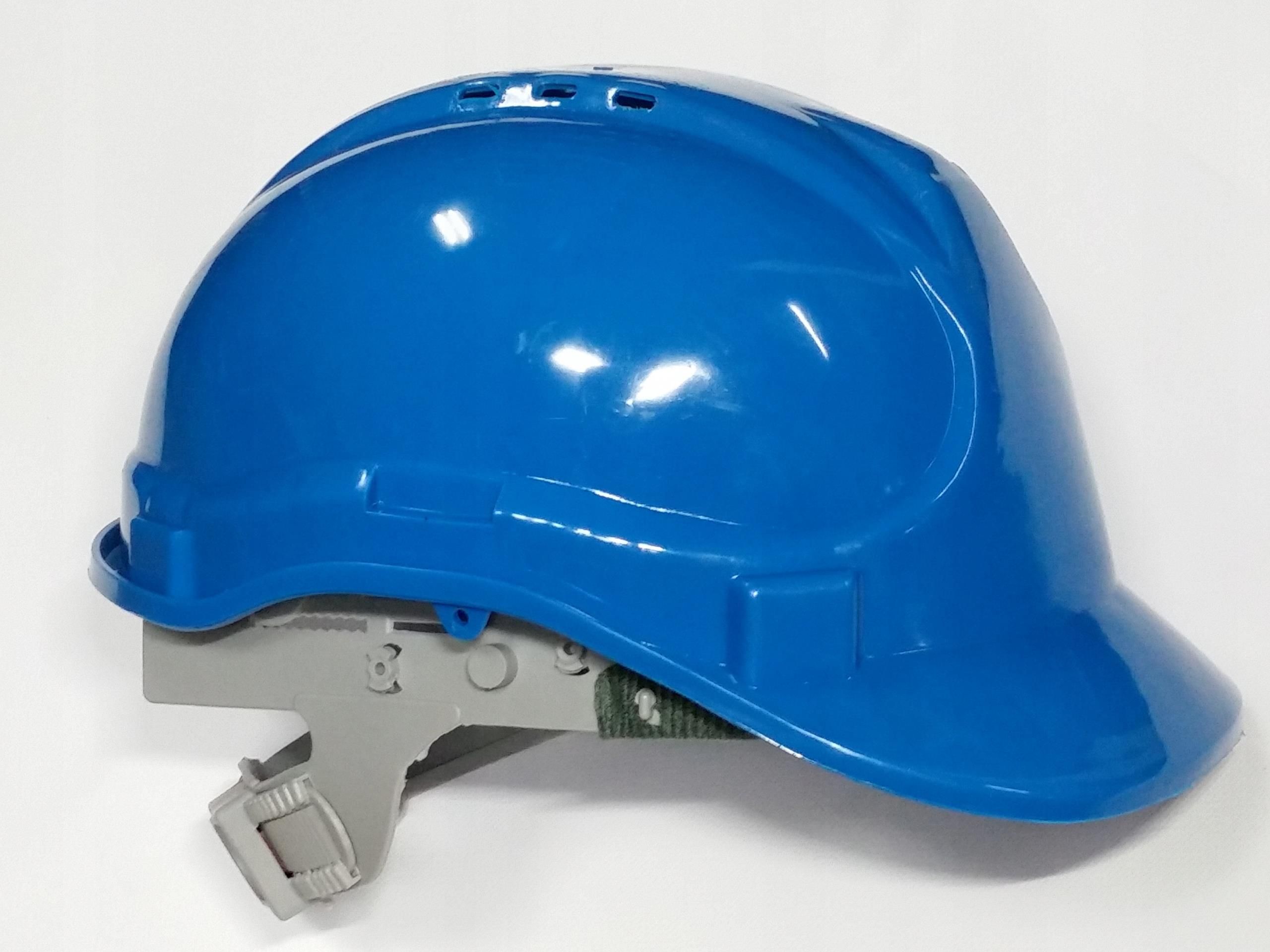 Agro-Mar Toruń Hełm Kask Bhp Budowlany Roboczy Ochronny Niebieski ...