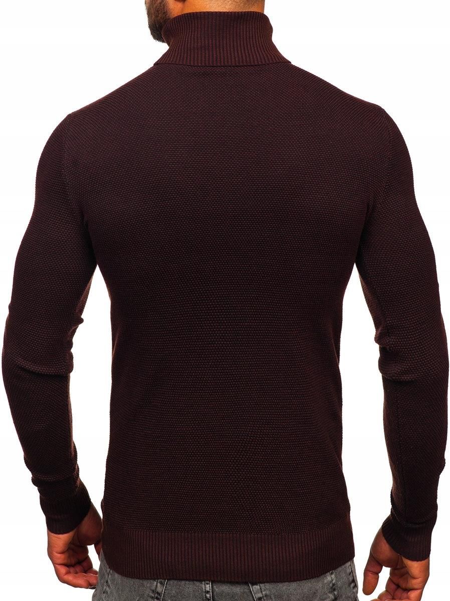 Sweter Golf Męski Brązowy W2-20125 DENLEY_3XL - Ceny i opinie - Ceneo.pl