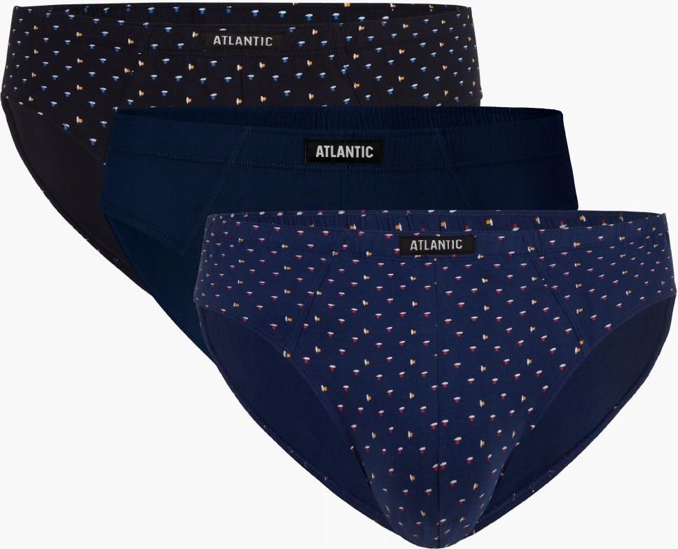 Atlantic Sportowe Slipy męskie Bawełna 3-Pak XL 3MP-147-GRA/GRA/NIEC ...