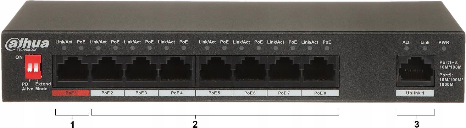 Dahua Switch Poe 8 Portowy (6923172523242) - Opinie i ceny na Ceneo.pl