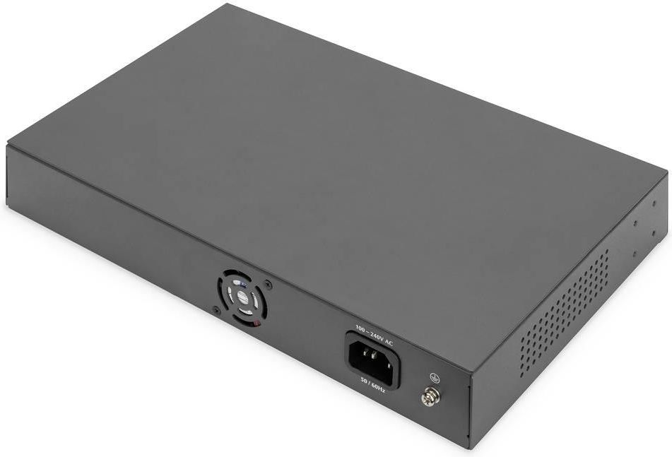 Digitus Switch DN 95356 16 + 2 Porty 10 / 100 MBit/s funkcja PoE ...